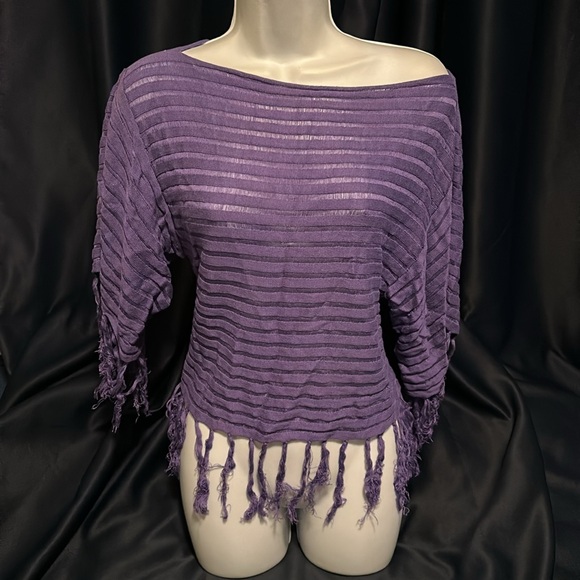 Dots | Tops | Dots Purple Fringe Top Juniors M | Poshmark